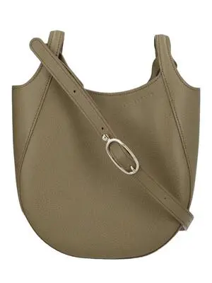 Longchamp Long-handle Leather Crossbody Bag, Made In France - Yellow