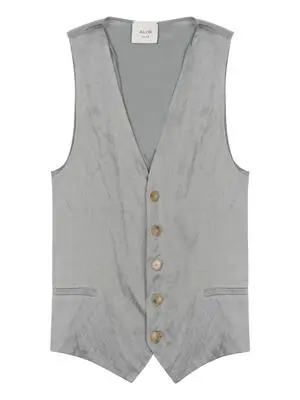 ALYSI ALYSI Striped Button-Up Vest