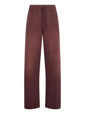 GOLDEN GOOSE Loose Sports Pants For - Burgundy