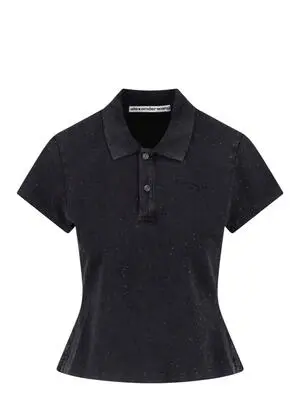 ALEXANDER WANG ALEXANDER WANG Short Sleeve Textured Polo Shirt