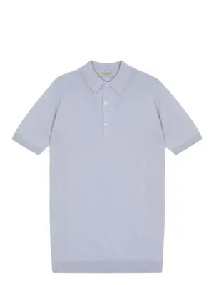 John Smedley John Smedley Men's Mini Classic T-Shirt Light Blue