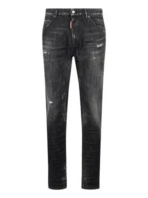 Dsquared2 Fog Wash Teddy Jeans - Black