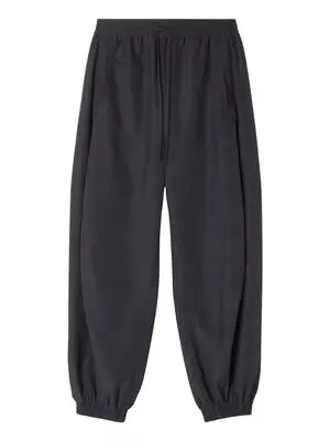 RÓHE Textured Crinkled Balloon Track Trousers - Black