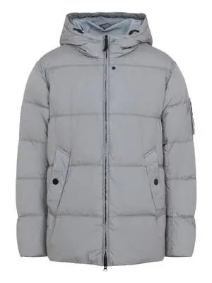 Stone Island Polyamide Down-fill Hooded Jacket - Grey