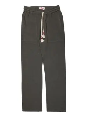 MC2 SAINT BARTH Linen Drawstring Trousers - Green