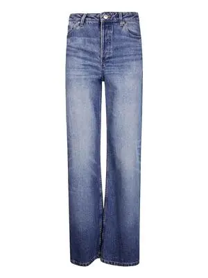 A.p.c. High-waisted Cotton Jeans - Blu