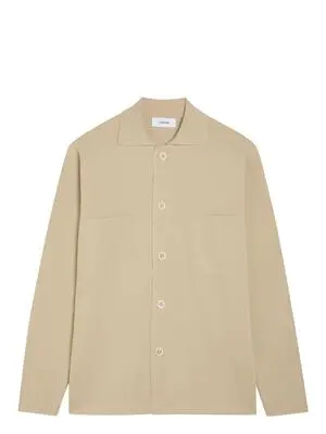 LARDINI Fine-knit Wool Jacket - Beige