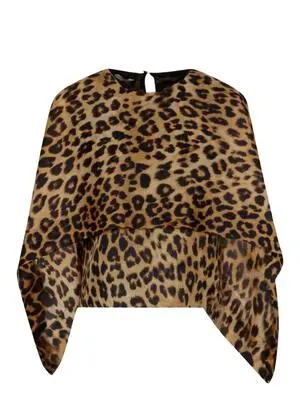 Alberta Ferretti Sleeveless Animal Print Top - Animal Pattern