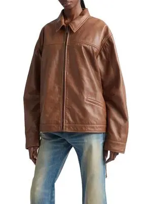 HAIKURE Jocelyne Silky Leather Jacket - Tan