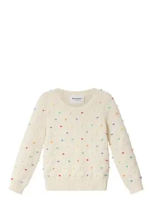 ETOILE Marant Étoile Priyanka Pullover With Bead Embellishments - Ecru-multicolore