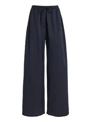 LESET Daniel" Drawstring Pocket Pants - Navy
