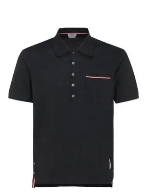 Thom Browne Short Sleeves Polo - Grey