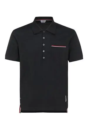 Thom Browne Short Sleeves Polo Grey