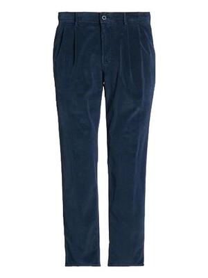 Incotex Corduroy Cotton Elastane Trousers - Navy