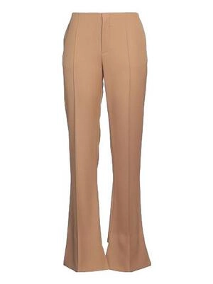 Chloé Virgin Wool Bootcut Trousers - Camel