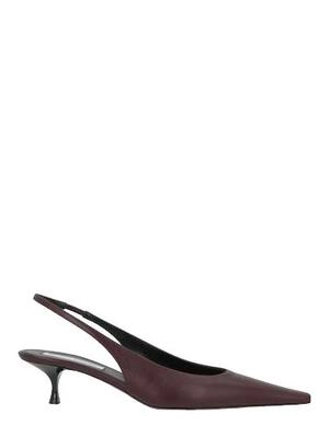 Victoria Beckham Calfskin Slingback Pumps - Red