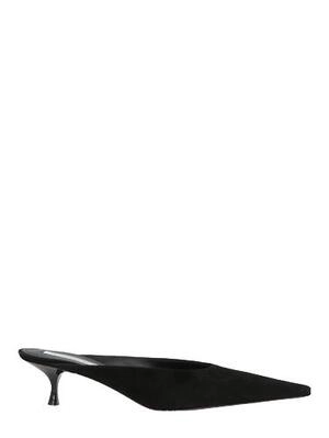 Victoria Beckham Suede Mules - Black