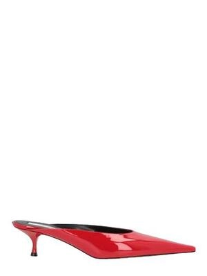 Victoria Beckham Pointed Toe Mules - Red
