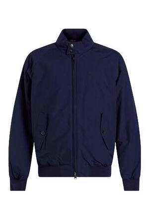 BARACUTA Cotton And Polyester Harrington Jacket - Navy