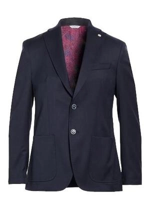 MANUEL RITZ Blazer Size Wool, Elastane - Navy