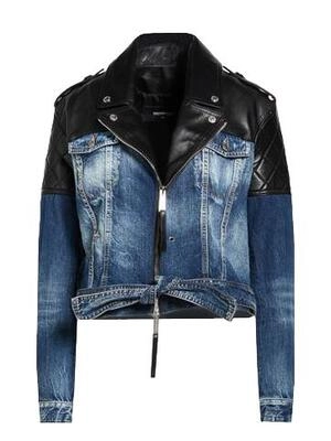 Dsquared2 Denim And Calfskin Trucker Jacket - Blue