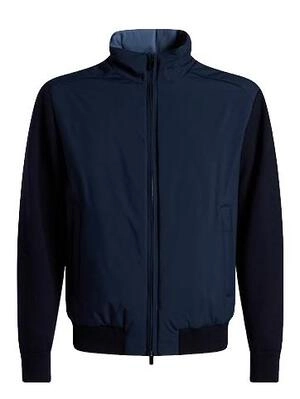 Paul & Shark Virgin Wool And Polyester Jacket - Navy