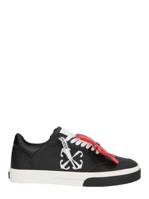 OFF-WHITE™ Leather Low-top Sneakers - Black