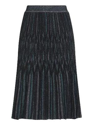 Missoni Viscose And Metal Fiber Blend Midi Skirt - Black