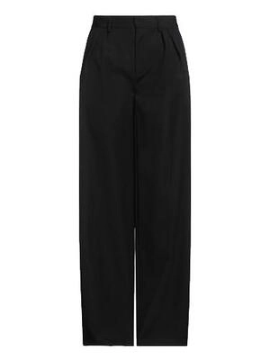 Dsquared2 Virgin Wool Wide-leg Pants - Black