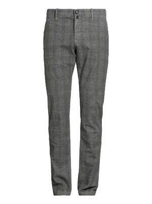 JACOB COHЁN Glen Plaid Stretch Cotton Moleskin Pants - Grey