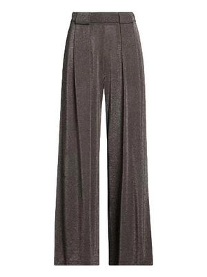 Momoni Wide-leg Metallic Jersey Pants - Brown