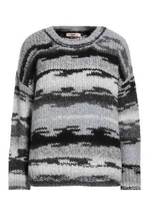 CARLA G. Emerald Wool Blend Sweater - Grey