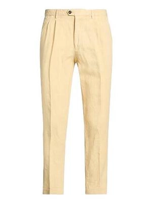 DRUMOHR Linen Tapered Leg Pants - Yellow