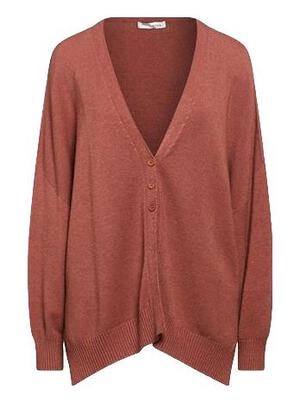 MANILA GRACE Manila Grace Tan Viscose Blend Cardigan
