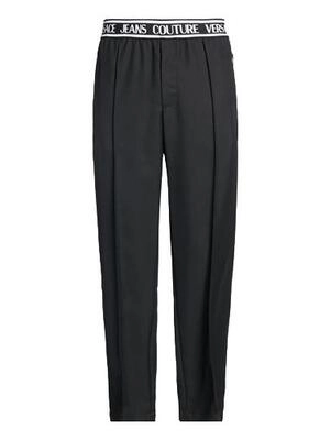 Versace High Waisted Straight Leg Trousers - Black