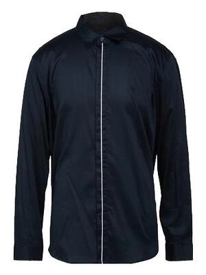 Armani Exchange Shirt Midnight Size Cotton - Blue