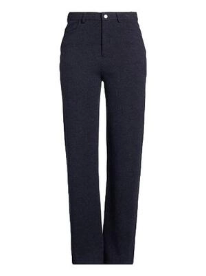 ROBERTO COLLINA Boiled Wool High-waisted Pants - Navy