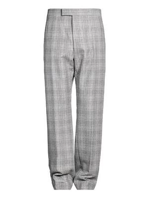 Thom Browne Light Wool Cashmere Plaid Trousers - Grey