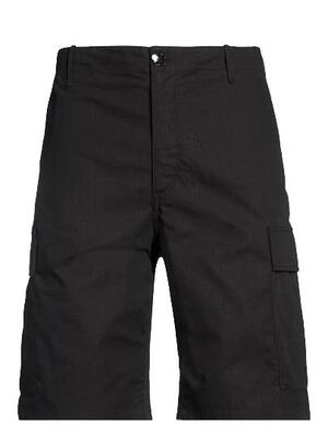 Kenzo Cotton Cargo Shorts - Black