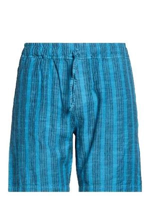 Crossley Cotton And Linen Shorts - Deep Teal