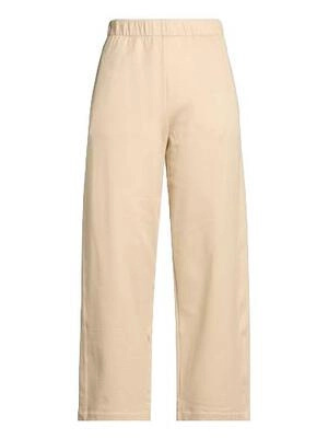 Max Mara Cream Silk, Cotton, Elastane Track Pants - Sand