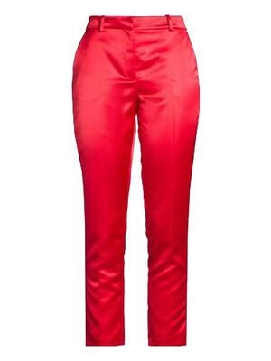 Liviana Conti Satin Tapered Trousers - Red