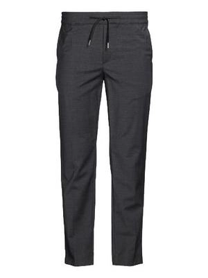 Sandro Wool Blend Tapered Leg Trousers - Charcoal