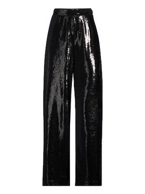 Liviana Conti Sequined Wide-leg Pants - Black