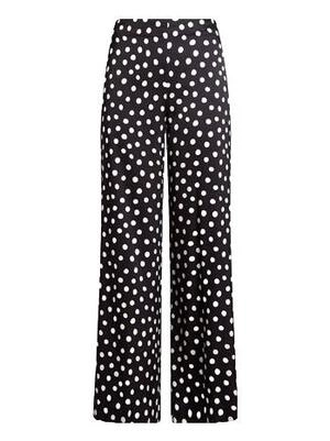 SHIRTAPORTER Midnight Viscose Blend Polka Dot Lounge Pants - Blue
