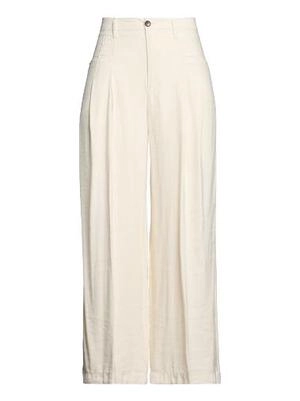 WHITE SAND Pants Size Viscose, Polyester - Ivory