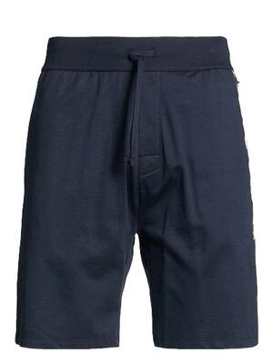 BOSS Cotton Athletic Shorts With Drawstring Waist - Blue