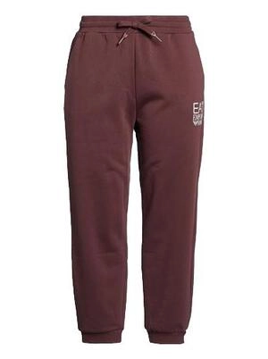 EA7 Cotton And Polyester Track Pants - Brown