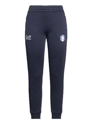 EA7 Polyester Cotton Track Pants - Navy