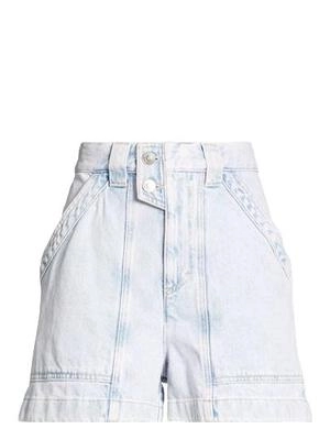 MARANT ETOILE High-waisted Denim Shorts - Blue